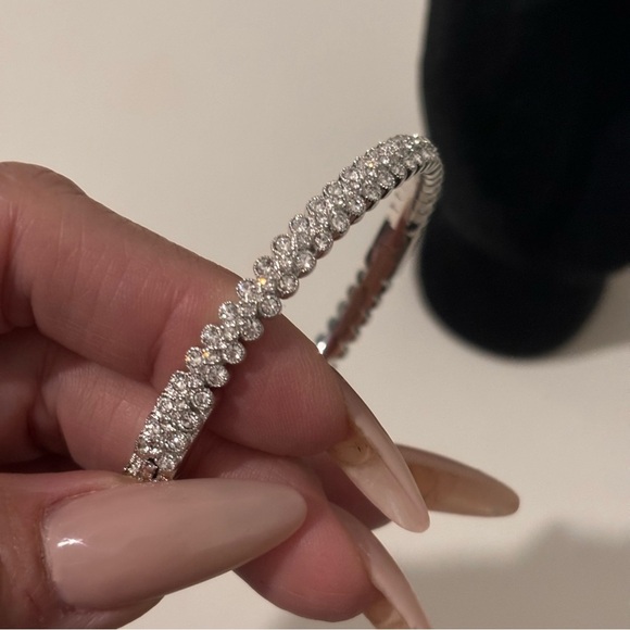 Nardi | Jewelry | Nardi Silver Plated Rodin Plate Clear Rhinestone ...